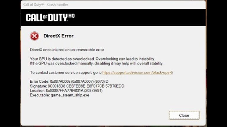 Call of Duty Directx Error your GPU is detected as overclocked fix – Izzy Laif – video review ...