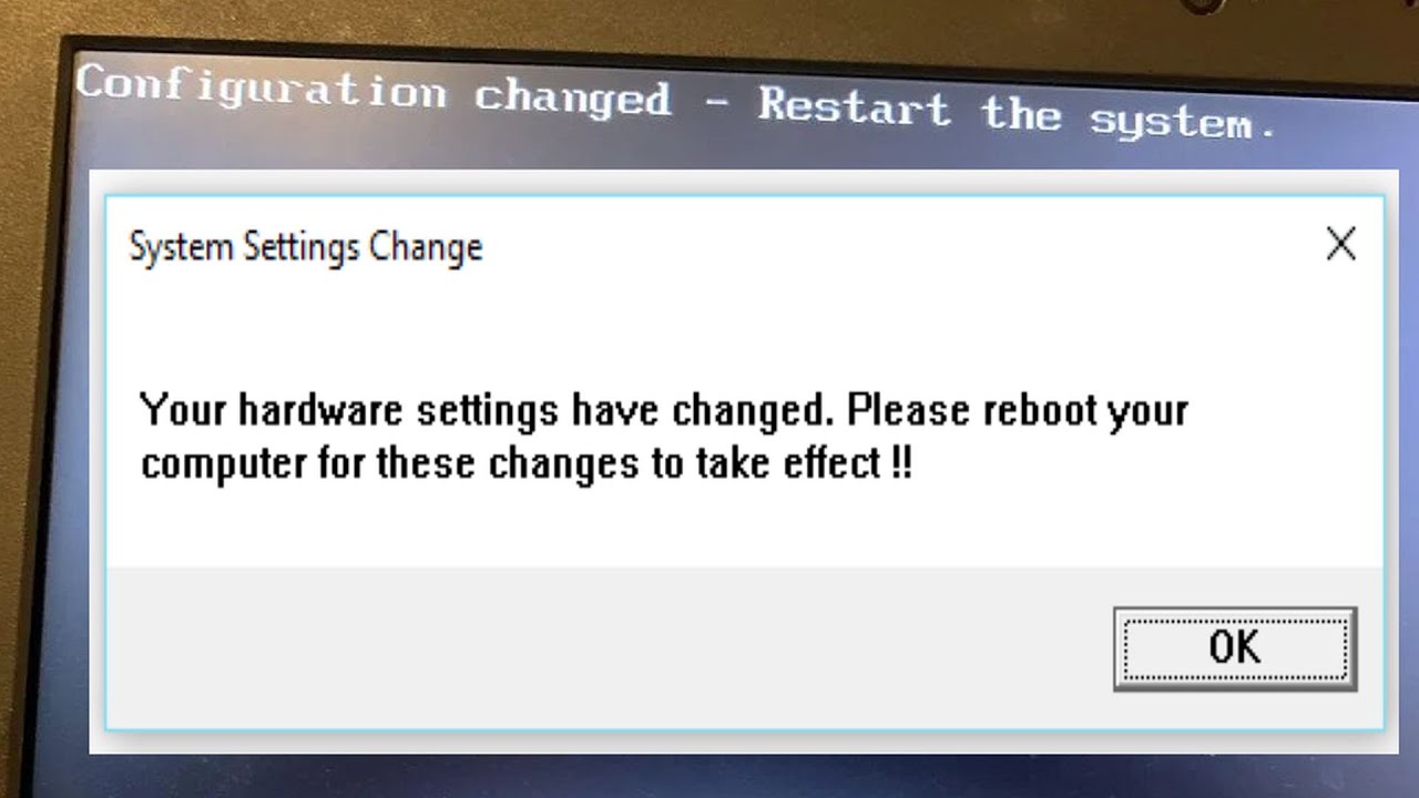 Hardware settings change error fix – Izzy Laif – video review, tutorial ...