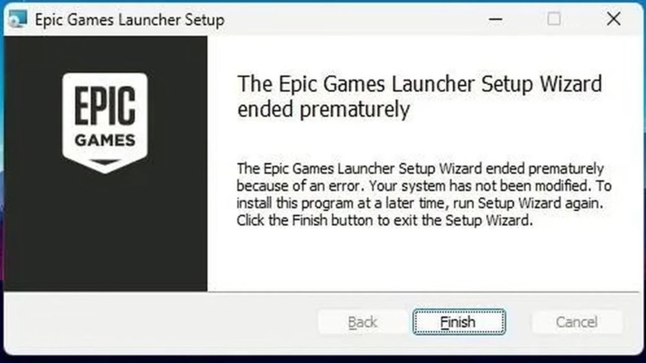 The Epic Games Launcher Setup Wizard Ended Prematurely – Izzy Laif ...