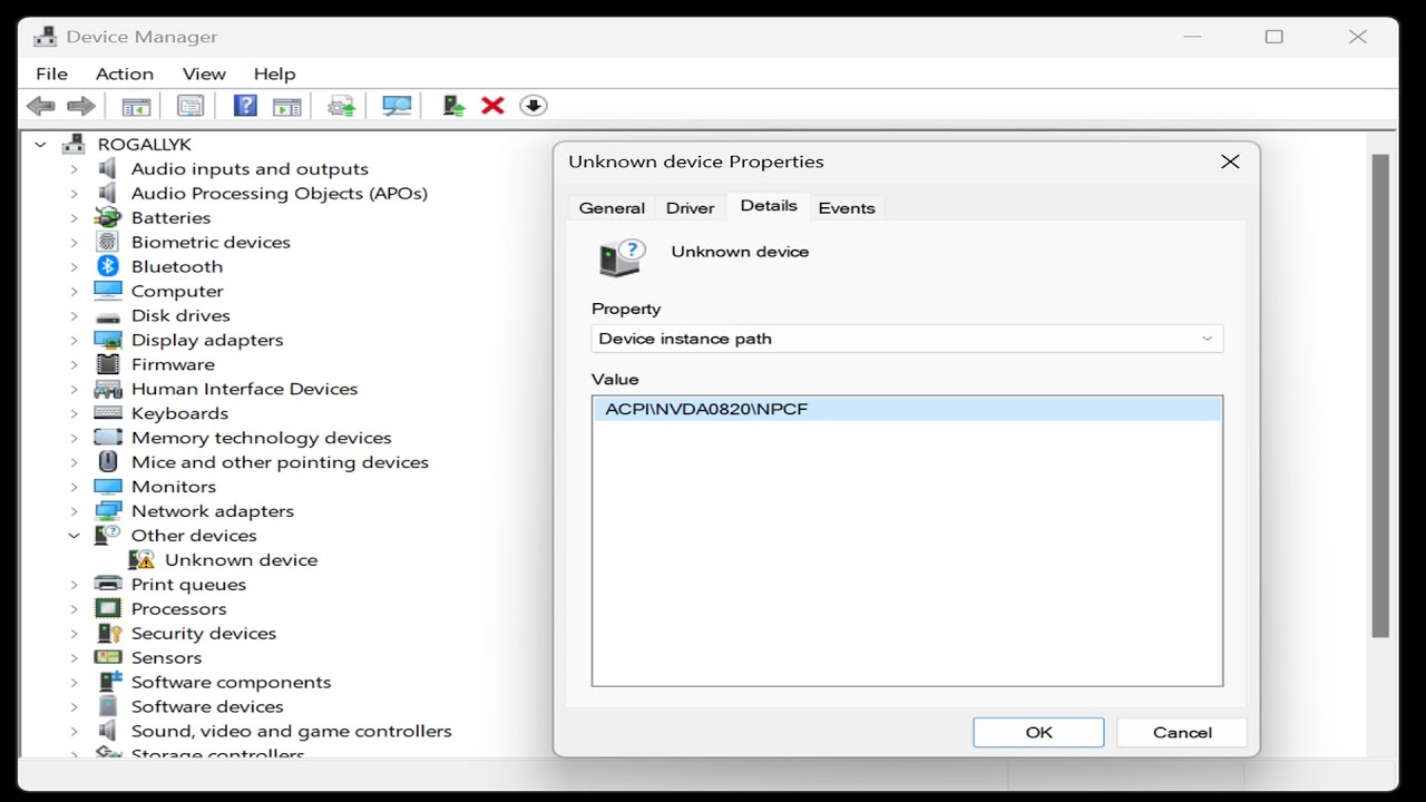 What is device ACPI NVDA0820 NPCF driver – Izzy Laif – video review ...