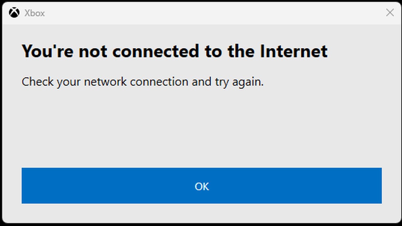 XBOX Windows App you are not connected to the Internet – Izzy Laif ...